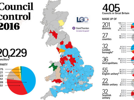 Council control map 2016 | Local Government Chronicle (LGC)