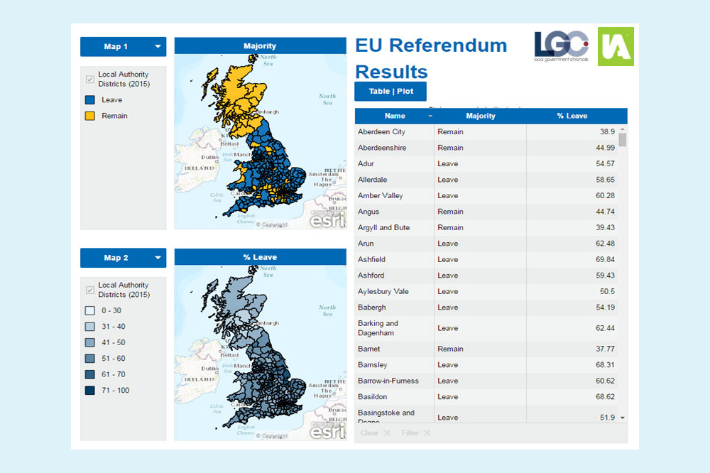 Brexit: Interactive Map | Local Government Chronicle (LGC)