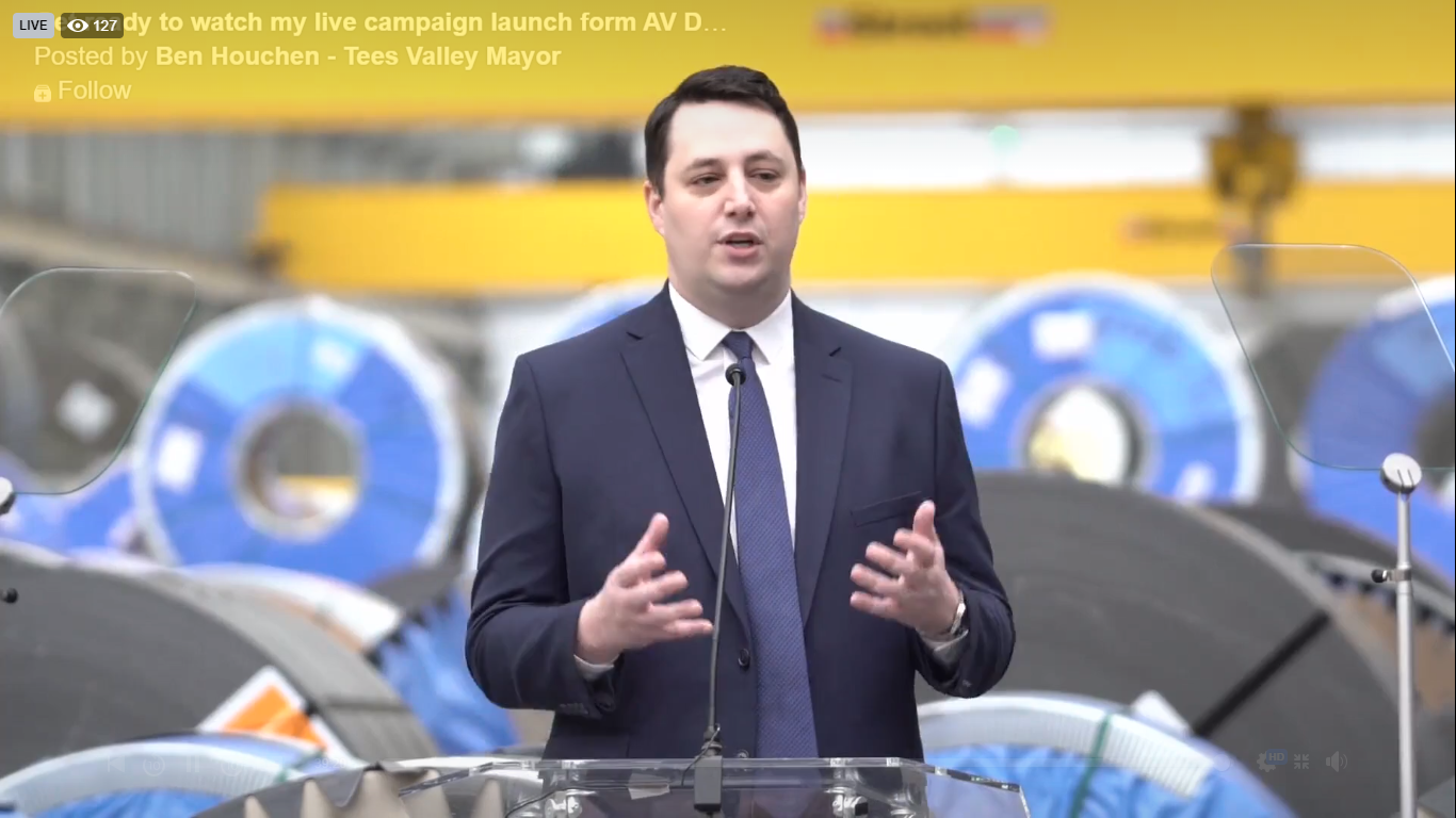 Houchen puts steel and carbon capture at heart of re-election bid ...