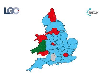 PCC Map 2021 | Local Government Chronicle (LGC)
