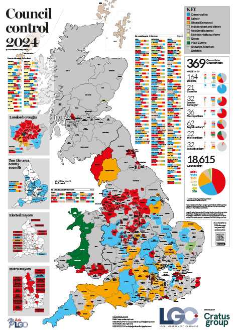 The LGC Council Control Map 2024 | Local Government Chronicle (LGC)