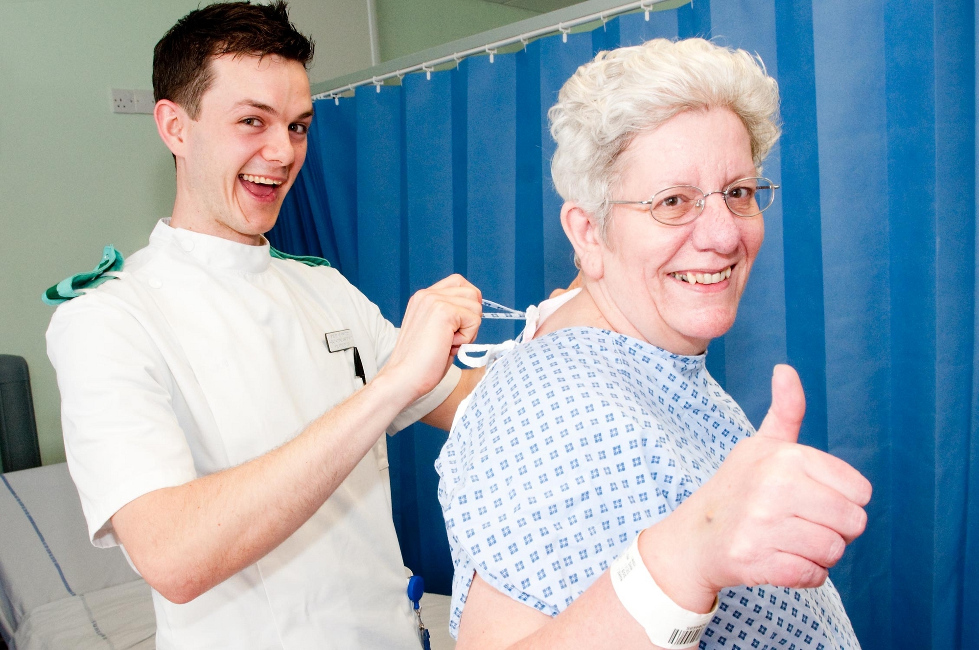 Thumbs up for new modesty gowns | Nursing Times