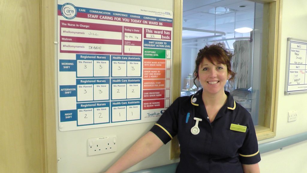 Ward boards include extra info on action to be taken on staffing