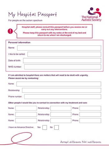 'Passport' aims to help autistic patients communicate with nurses ...