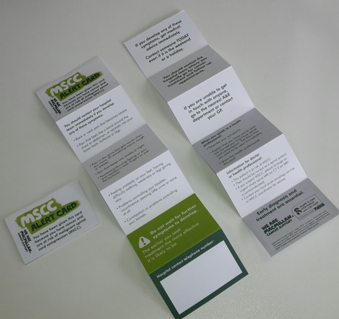 Malignant spinal cord compression alert card | Nursing Times