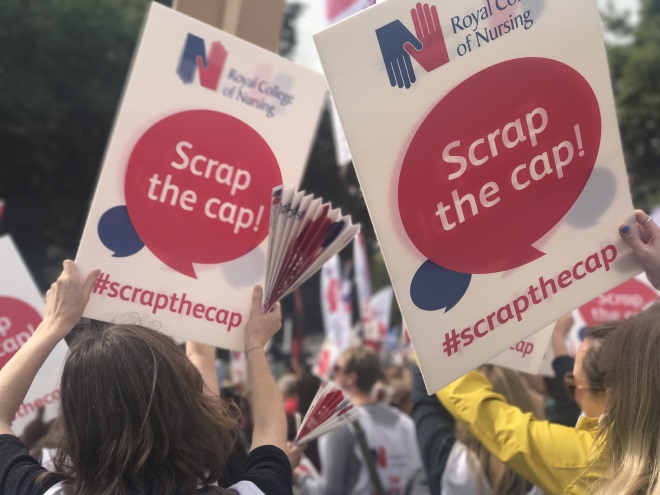 The 6 September 2017 Westminster nurses’ pay protest captured in pictures