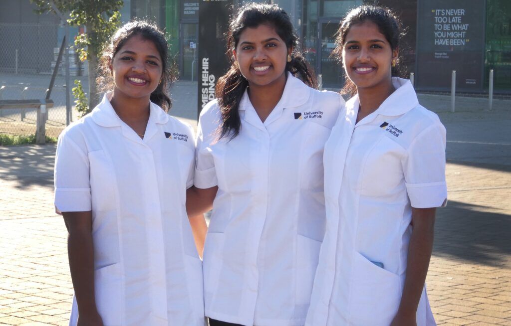 Three history-making sisters begin same nursing degree course | Nursing ...