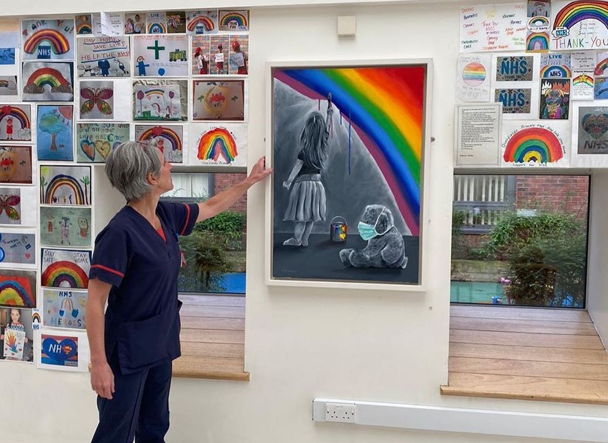 Hospital matron creates painting to mark community spirit during Covid ...