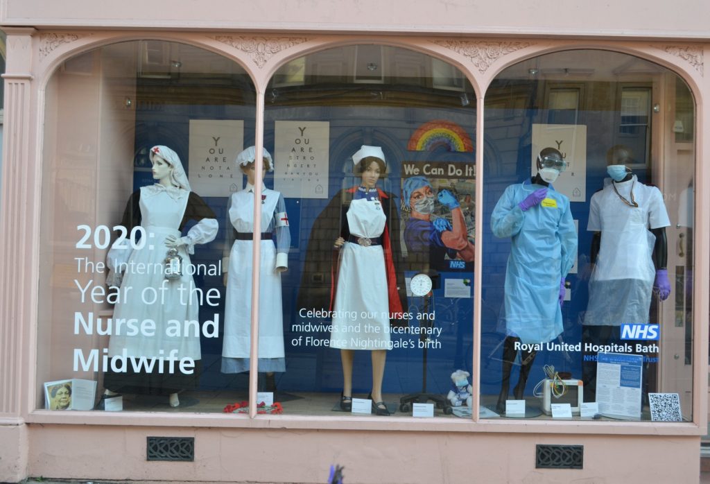 City window display created in 'recognition of nurses' hard work ...