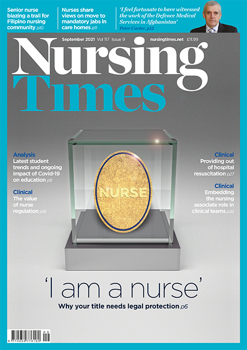 Digital Magazine: Nursing Times September 2021