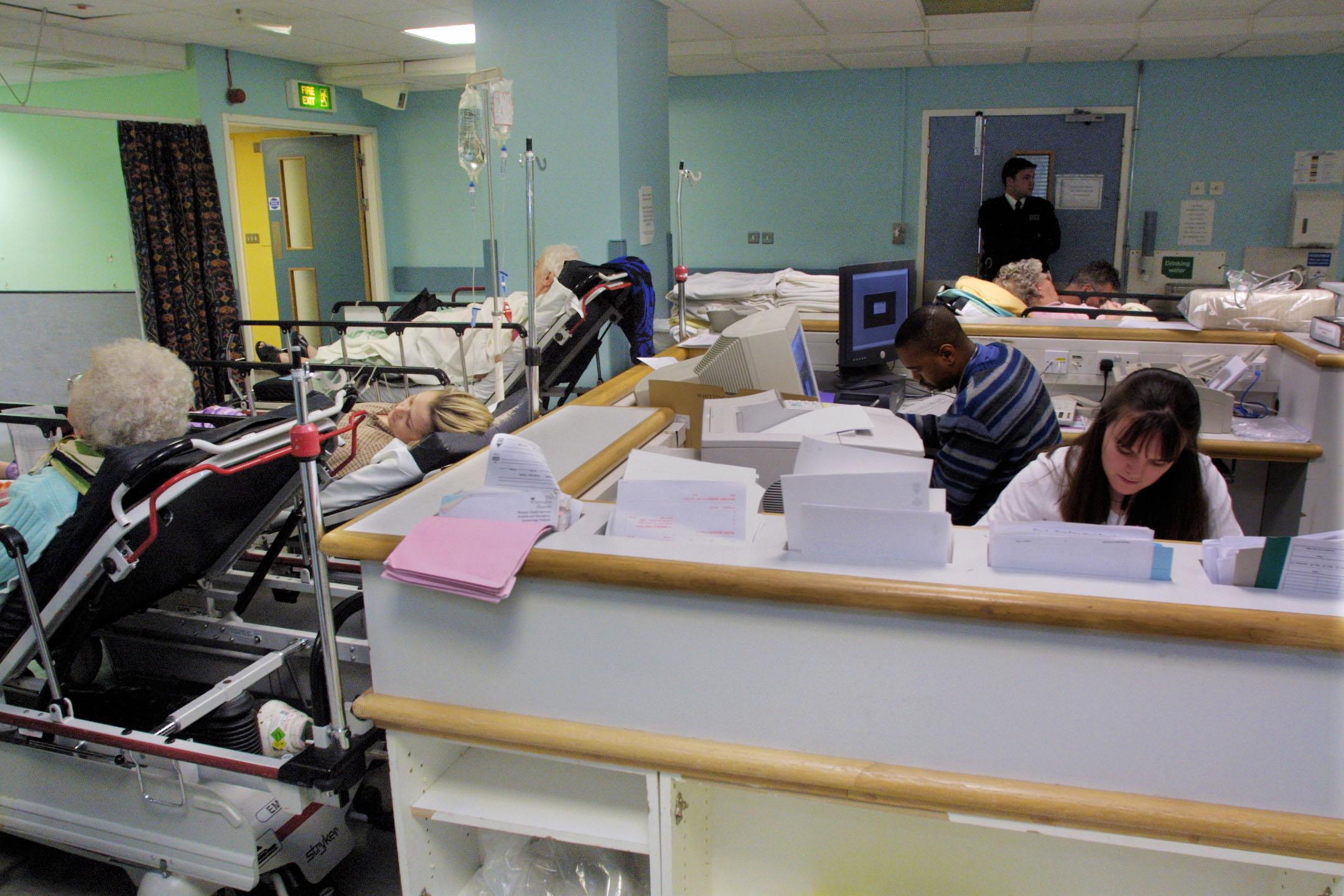 Hospital Corridor Busy