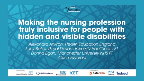 Making the nursing profession truly inclusive for people with hidden ...