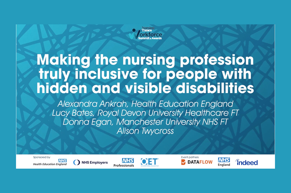 Making the nursing profession truly inclusive for people with hidden ...