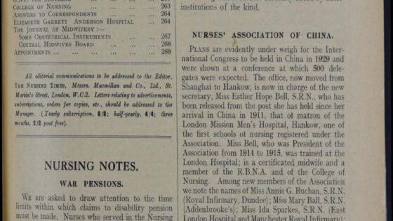Issue: 1090 1926-03-20 | Nursing Times Issue: 1090 1926-03-20 | Nursing Times