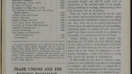 Issue: 1129 1926-12-18 | Nursing Times