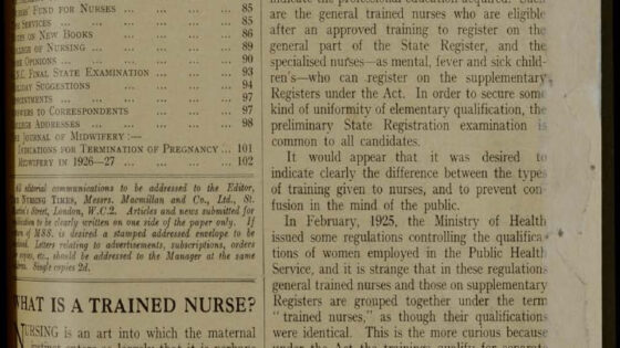 Issue: 1134 1927-01-22 | Nursing Times