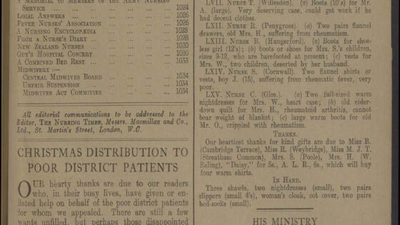 Issue: 191 1908-12-26 | Nursing Times