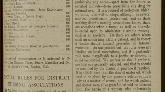 Issue: 225 1909-08-21 | Nursing Times