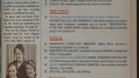Issue: 35 1984-08-29 | Nursing Times
