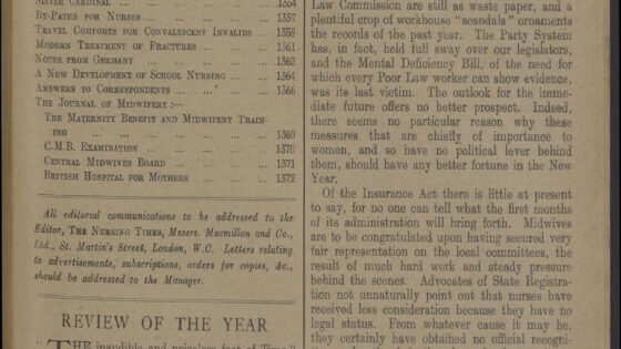 Issue: 400 1912-12-28 | Nursing Times