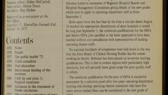 Issue: 42 1973-10-18 | Nursing Times