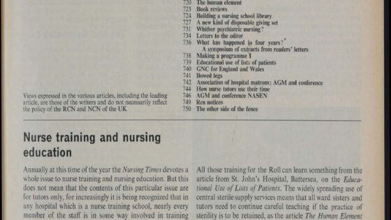 Issue: 1964-06-05 | Nursing Times