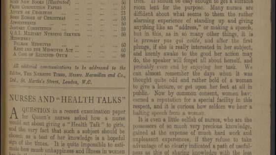 Issue: 246 1910-01-15 | Nursing Times