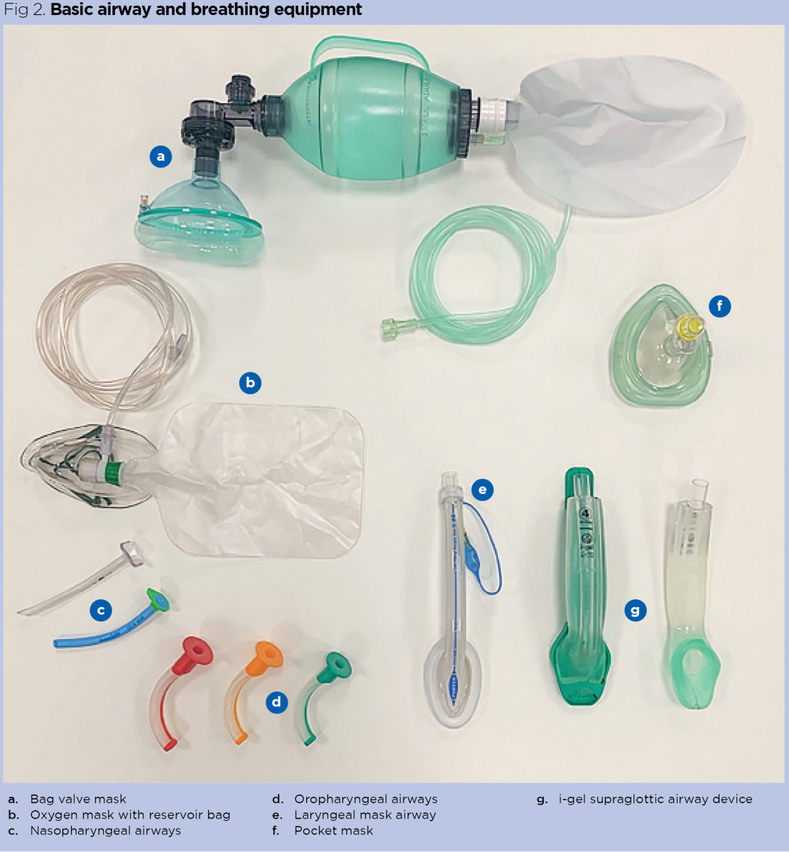Adult emergency trolley 1: equipment to support airway and breathing ...