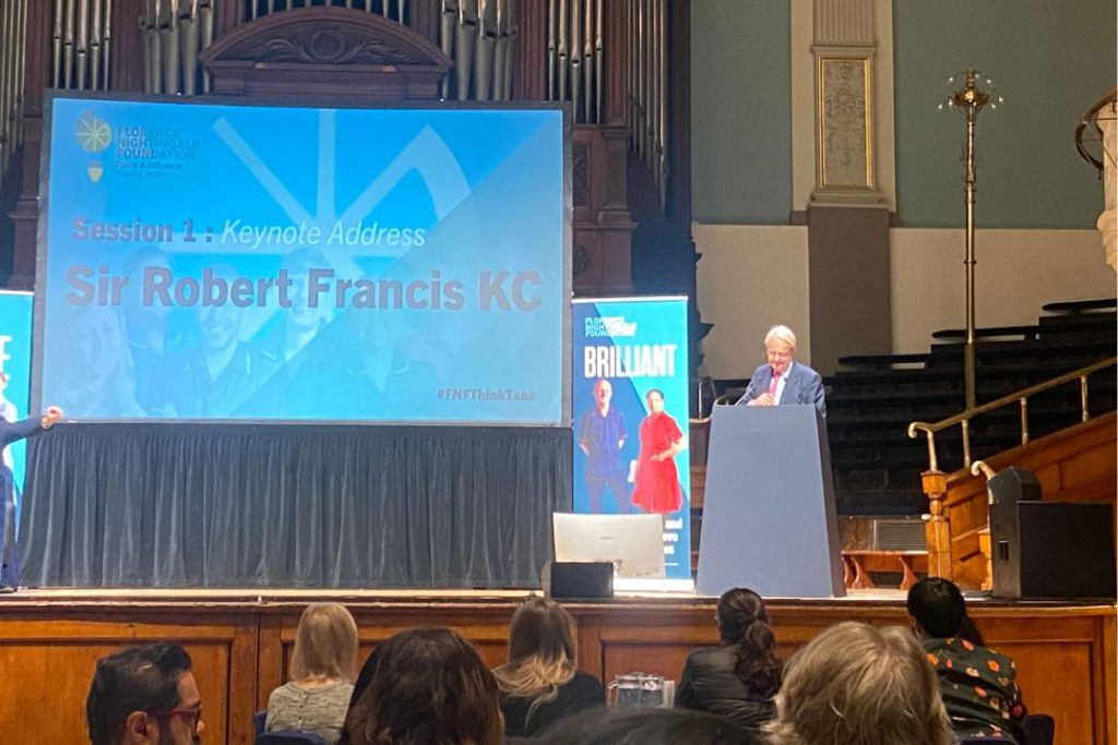 Robert Francis: 'rebuild' trust between NHS and nurses | Nursing Times