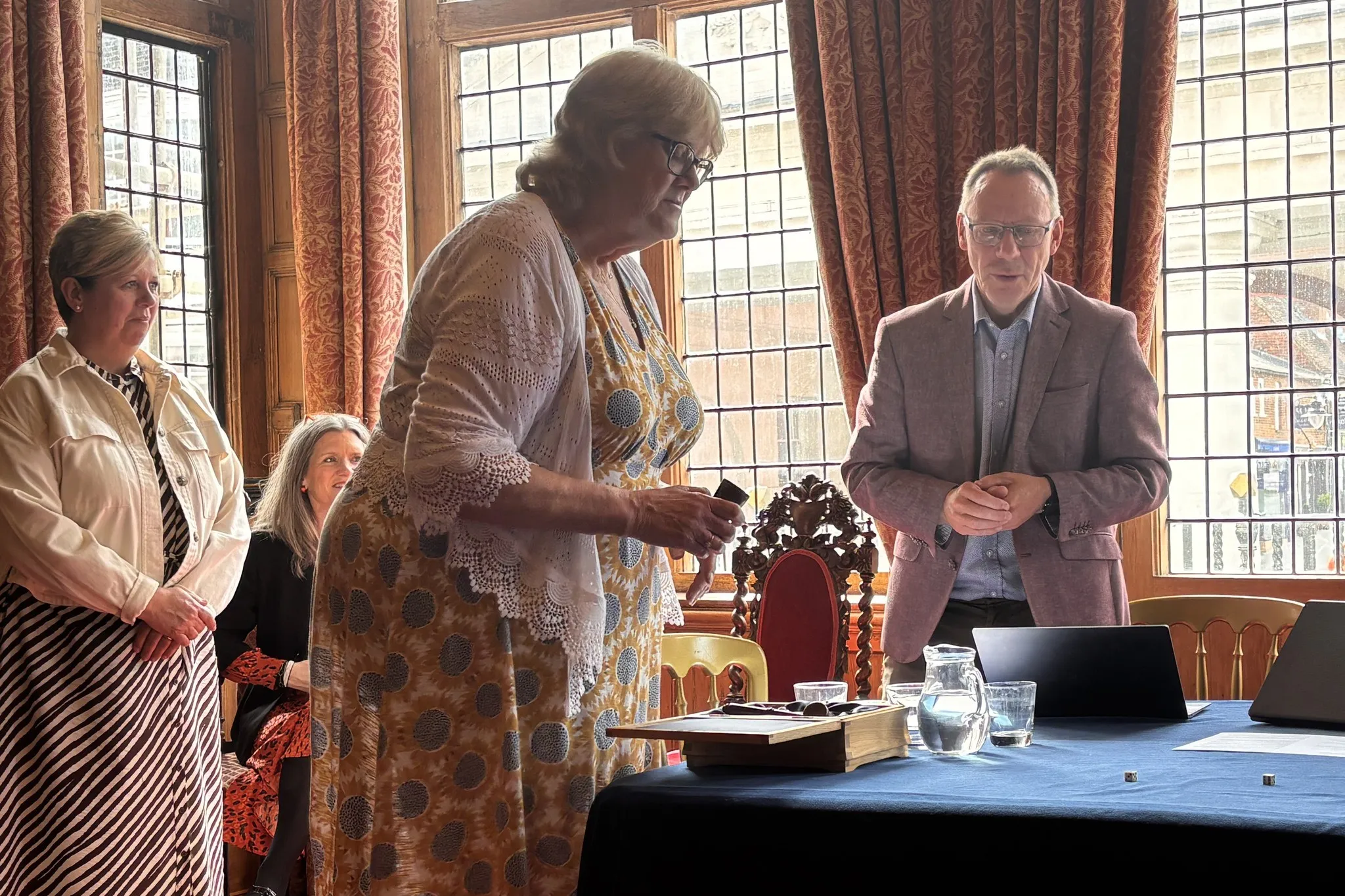 Two Surrey nurses take part in centuries-old dicing tradition | Nursing ...